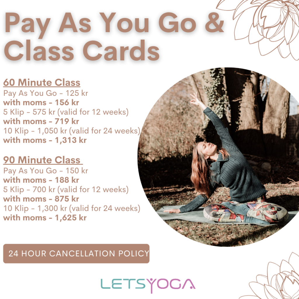 Prices - Lets Yoga